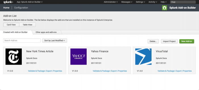 Use The Splunk Add On Builder Splunk Documentation