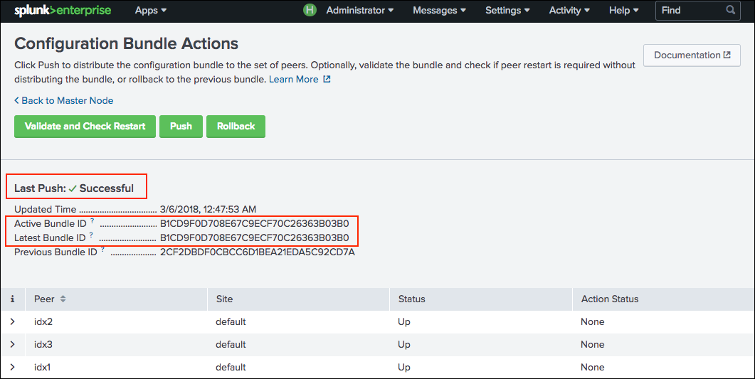 Update Common Peer Configurations And Apps Splunk Documentation