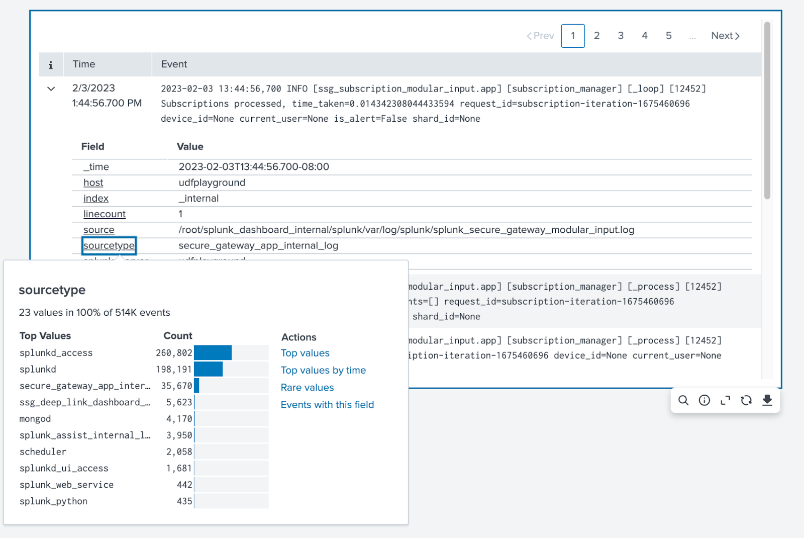 Events Viewer Splunk Documentation