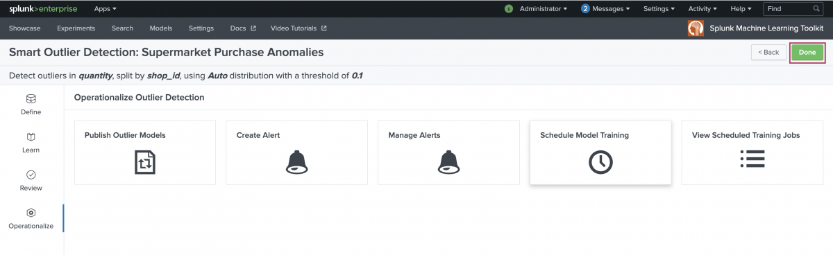 Smart Outlier Detection Assistant Splunk Documentation