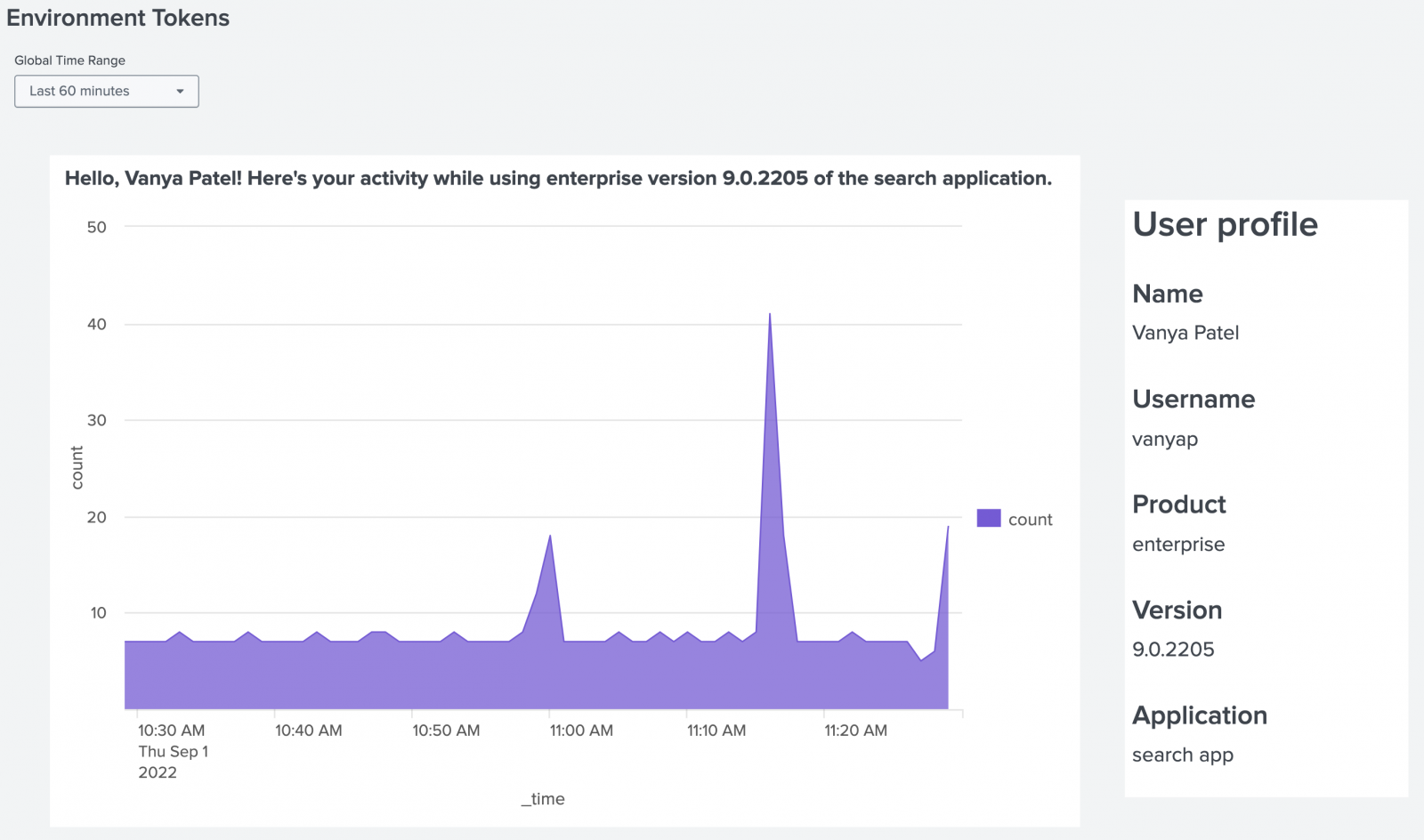 Embed User And Environment Details With Environment Tokens Splunk Documentation