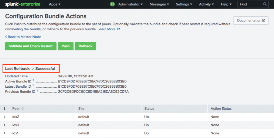 Update Common Peer Configurations And Apps Splunk Documentation