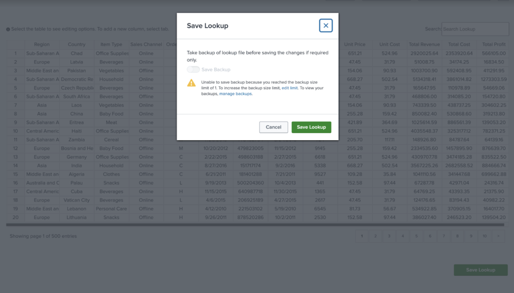 Create A New Lookup In The Splunk App For Lookup File Editing Splunk Documentation