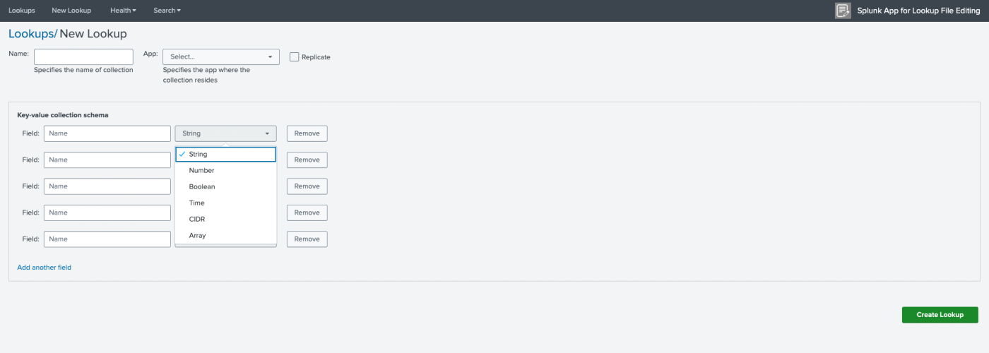 Create A New Lookup In The Splunk App For Lookup File Editing Splunk Documentation 2088